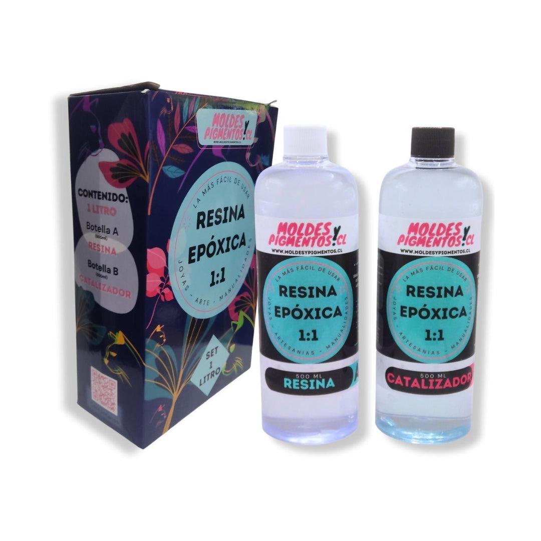 Kit de Resina Epóxica 1:1 Para Artesanías y Manualidades 1 litro ...