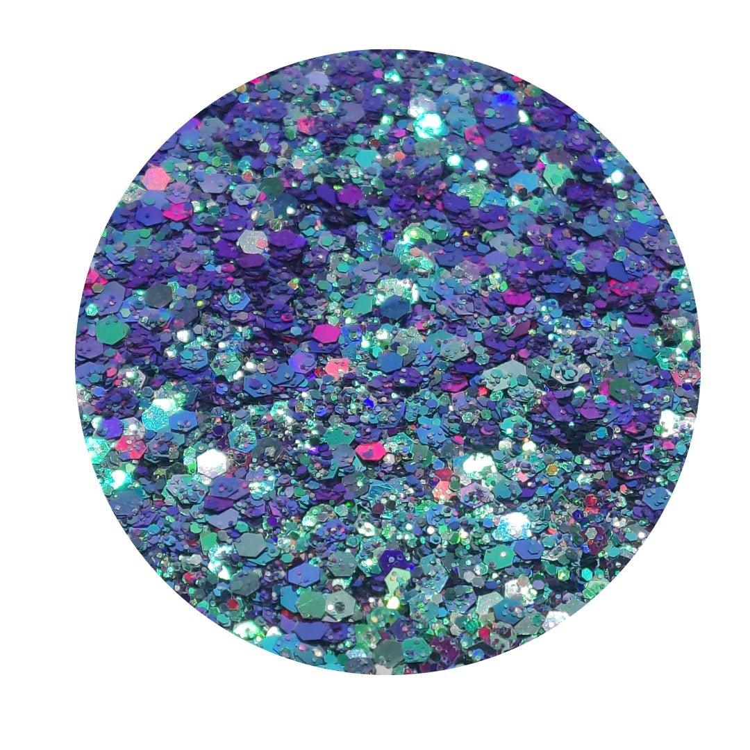 Glitter Camaleón Tonos Calipso y Morado Para Artesanías y Manualidades ...